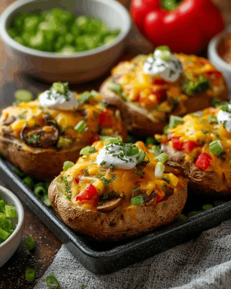 Loaded Veggie Baked Potatoes