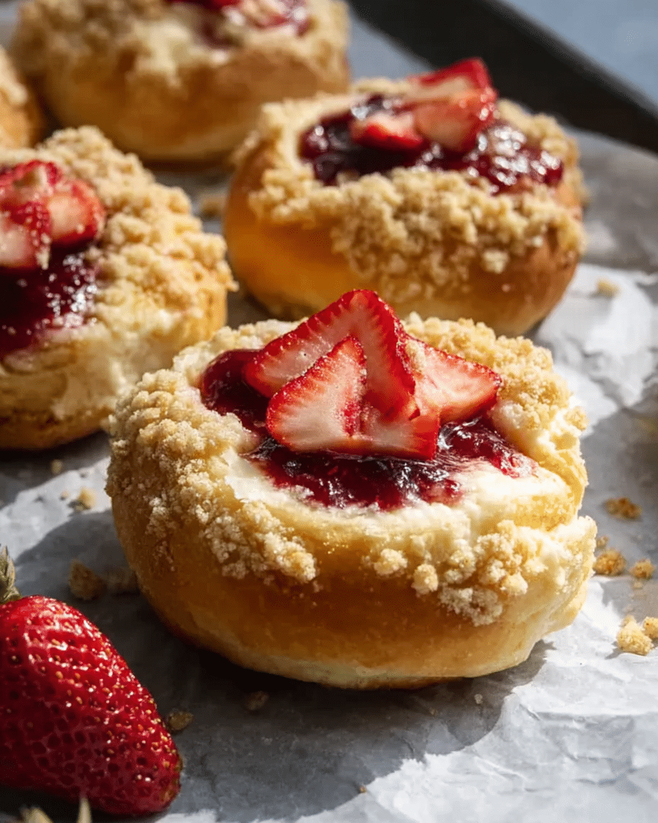Strawberry Cheesecake Buns