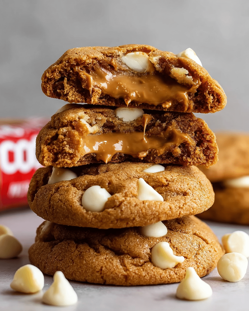 Biscoff Stuffed Cookies