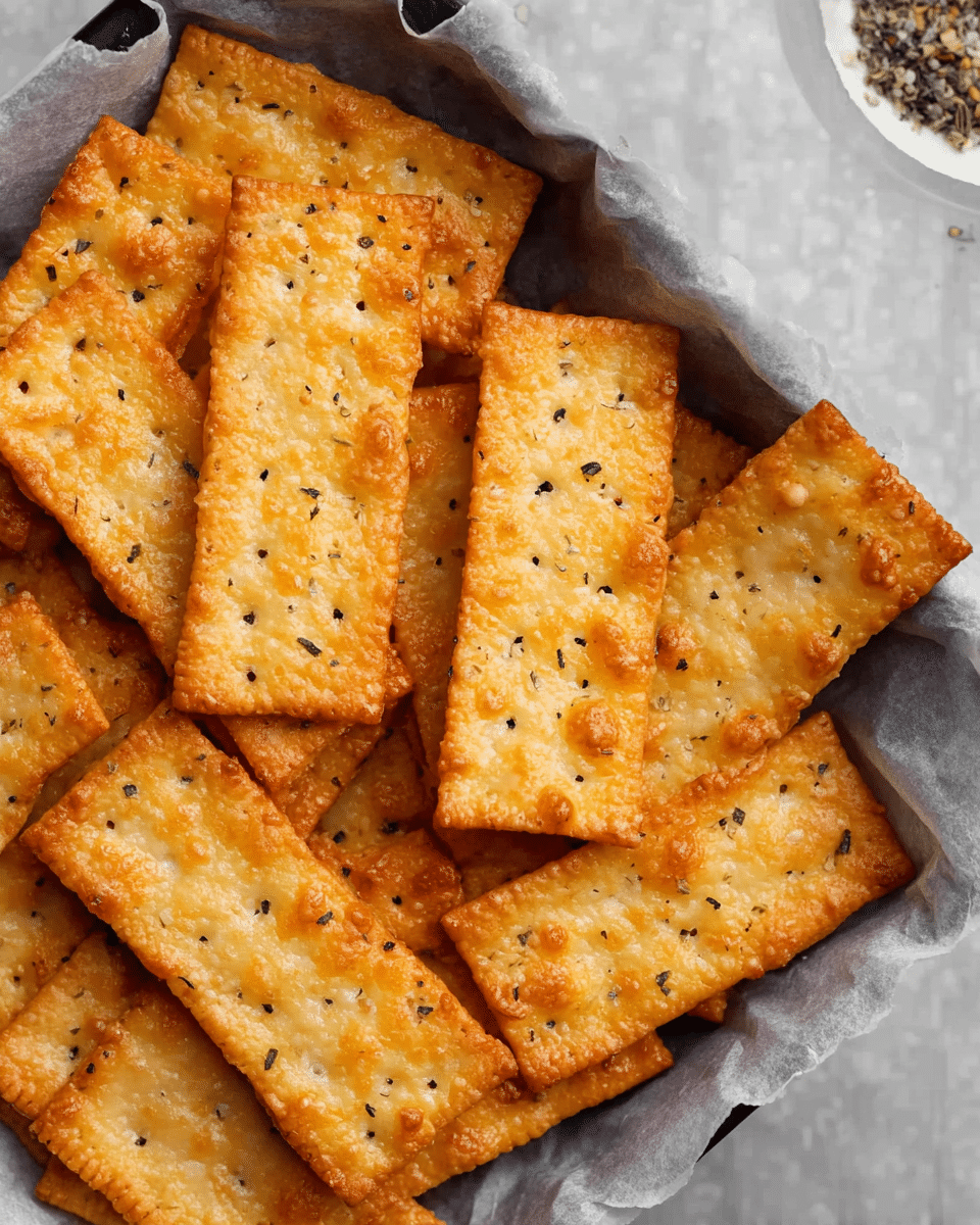 Homemade Cheese Crackers