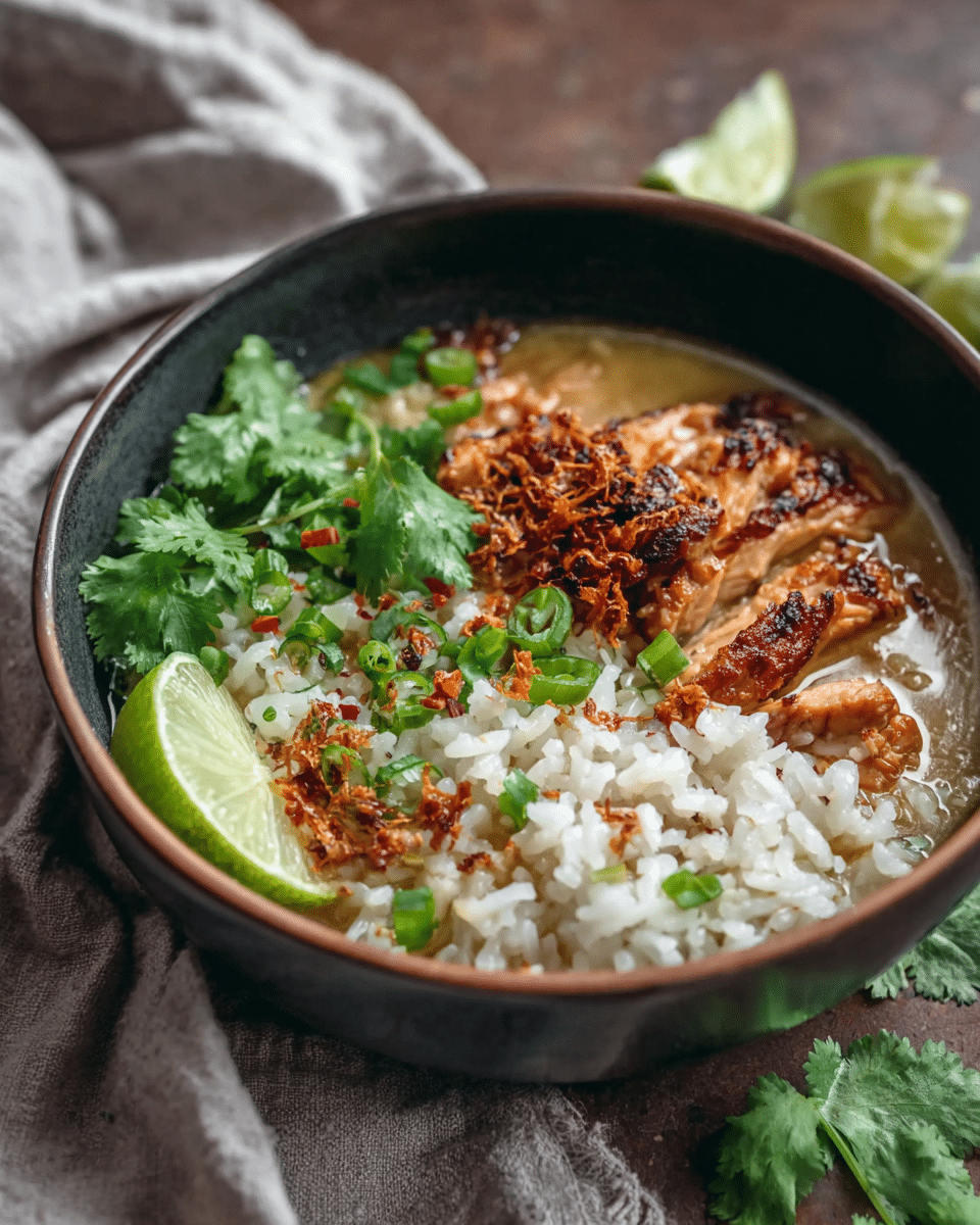 Brothy Miso Ginger Chicken and Rice