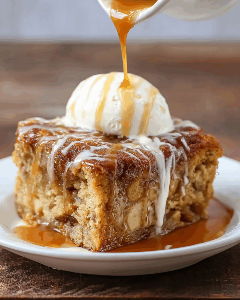Sticky Banana Bread Pudding