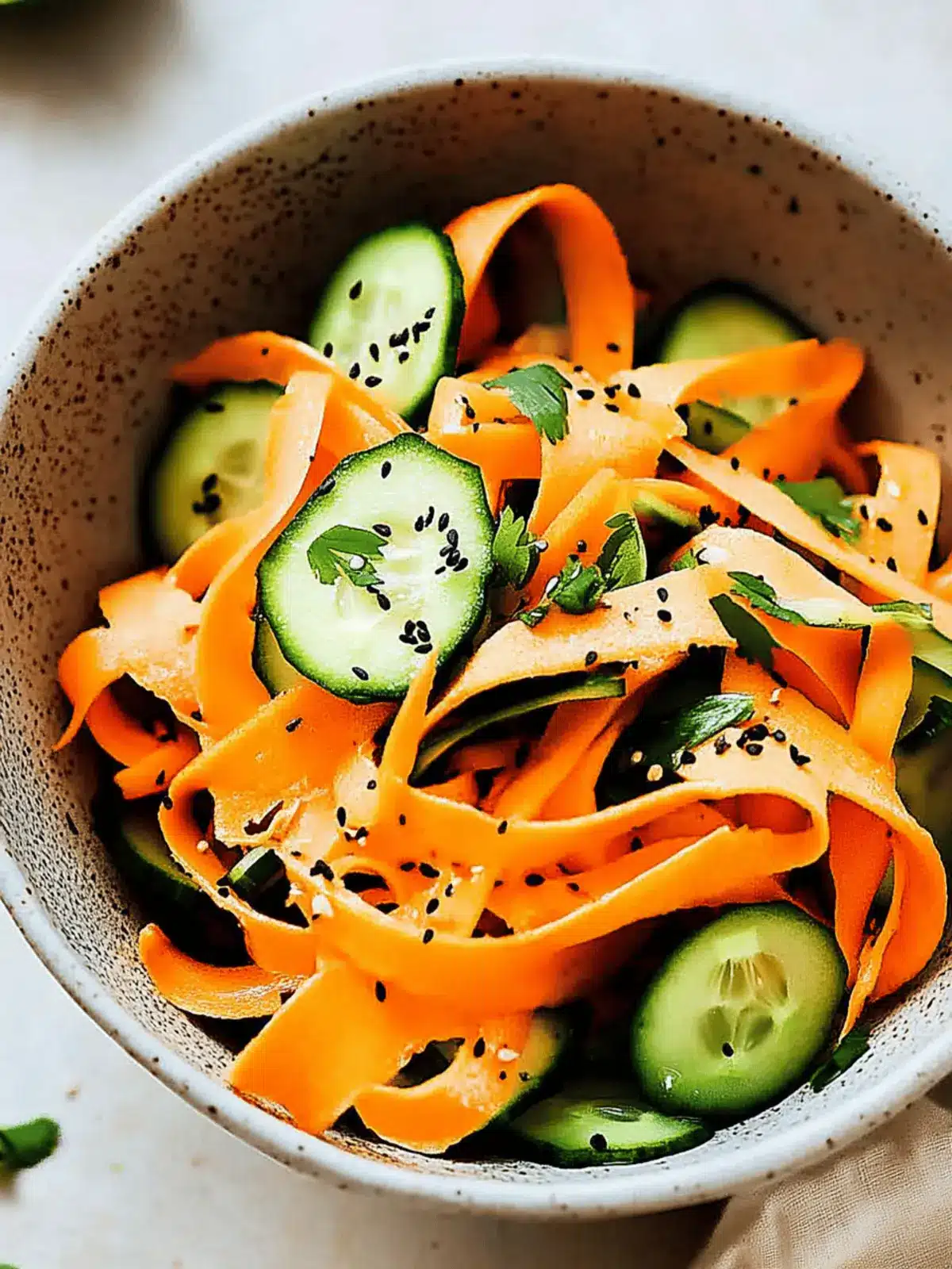 Easy Carrot and Cucumber Ribbon Salad – A Delicious, Fresh Treat